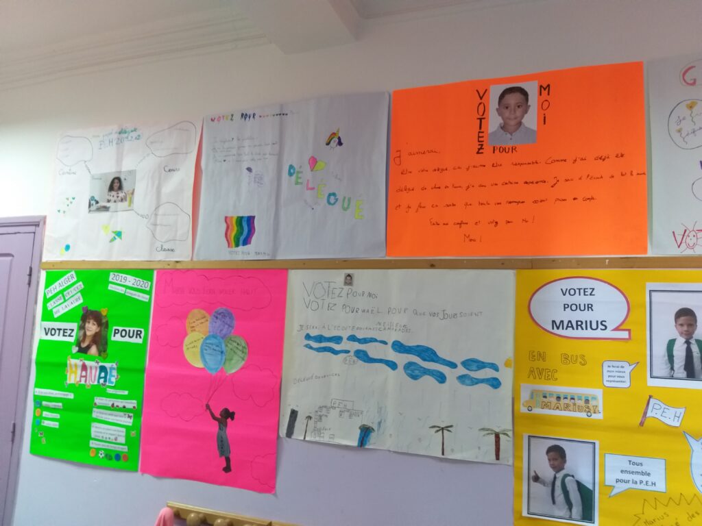 Election des délégués de la classe de CE1/CE2 - Ecole MLF d'Alger